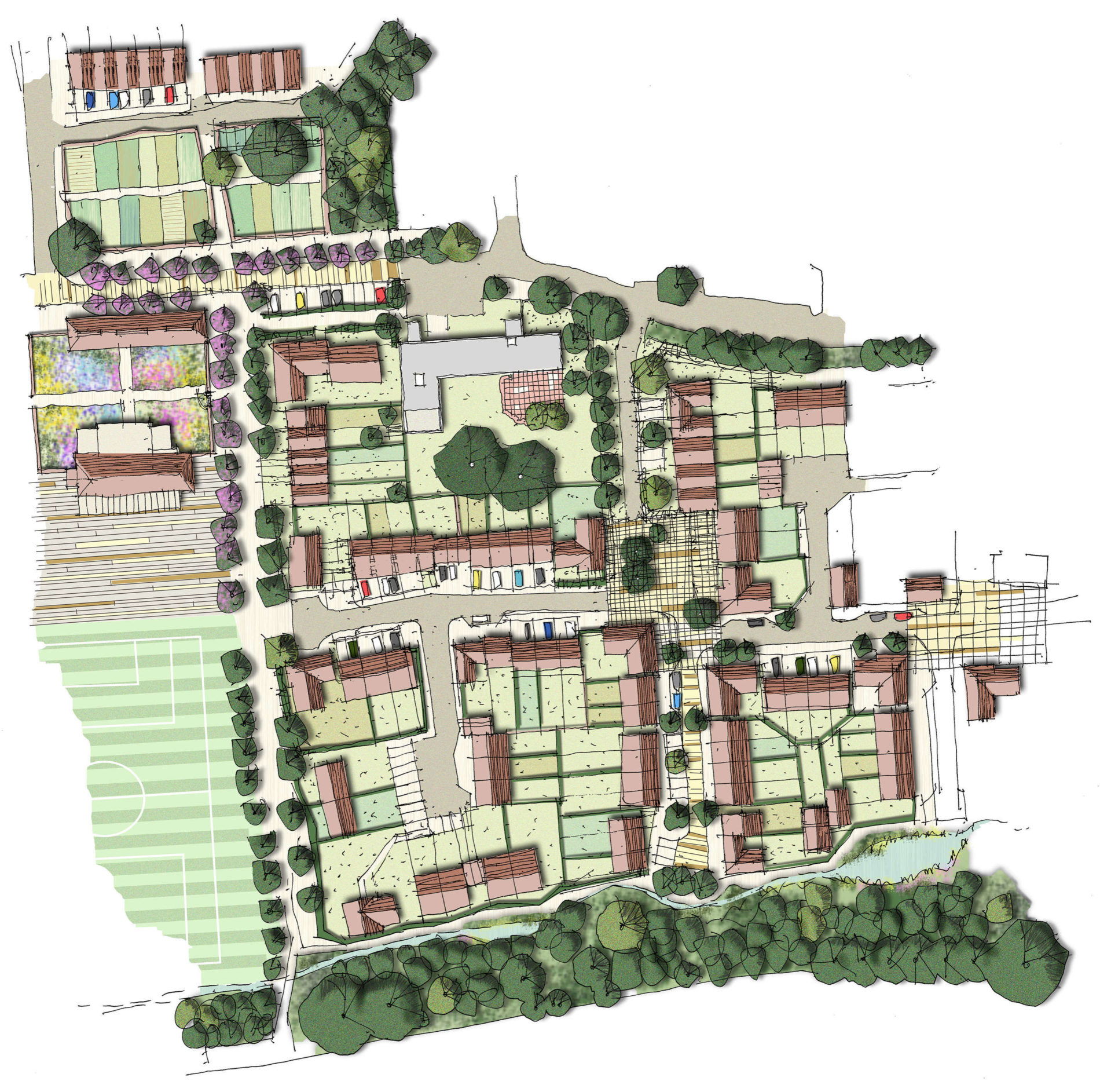 Howe Barracks residential and landscape masterplan. — Rummey design