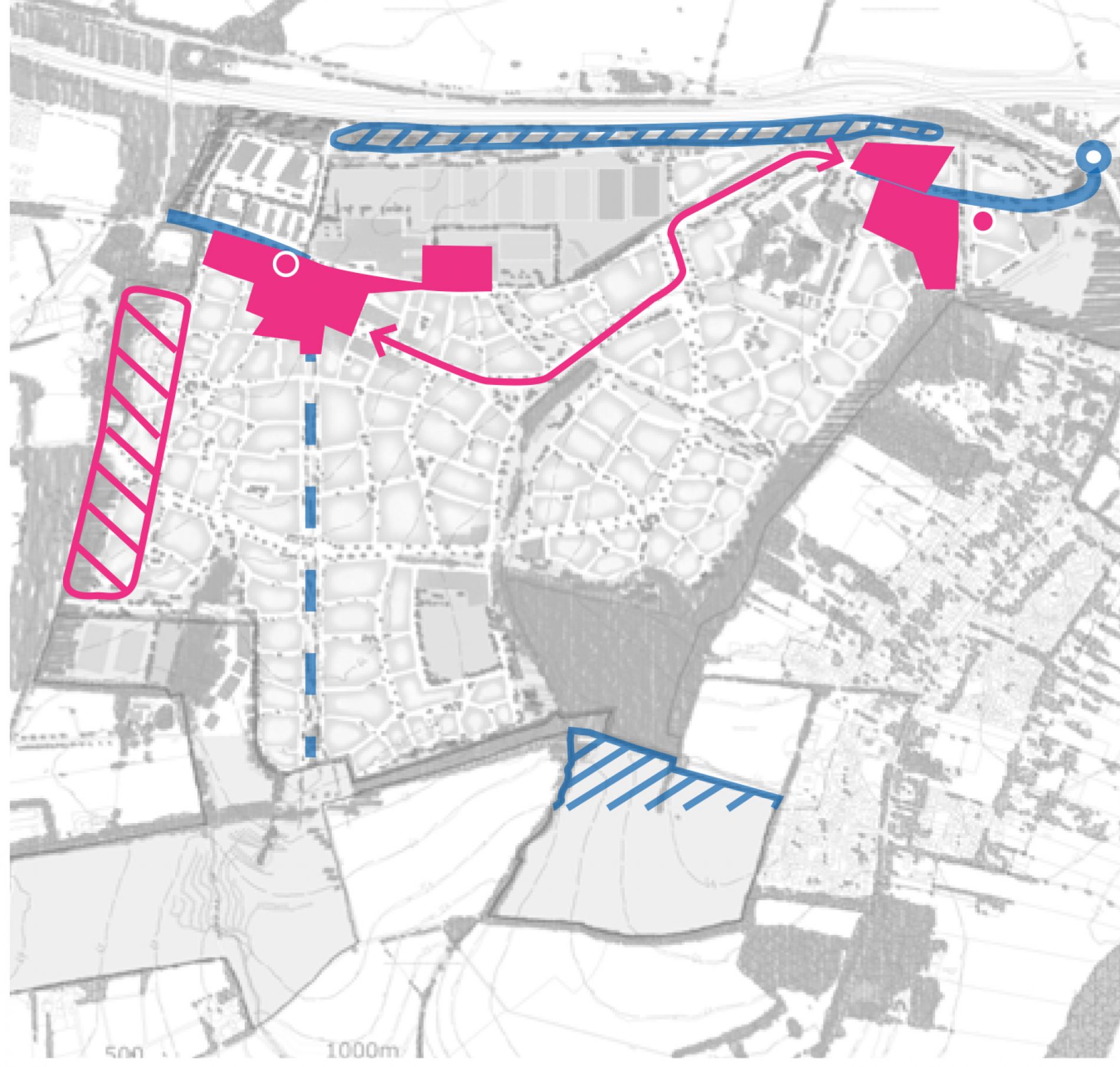 Bourn Airfield, near Cambridge. — Rummey design
