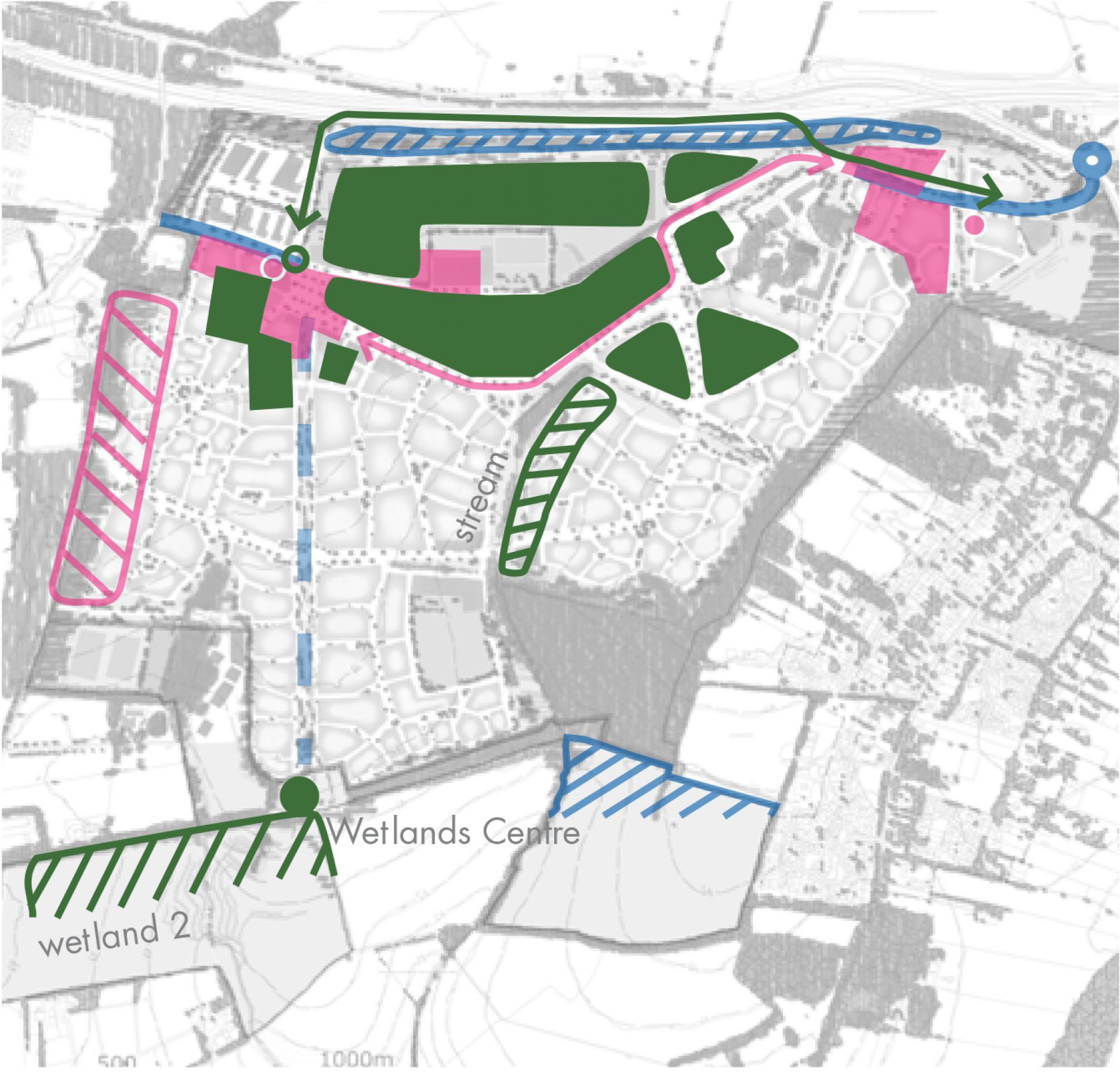 Bourn Airfield, near Cambridge. — Rummey design