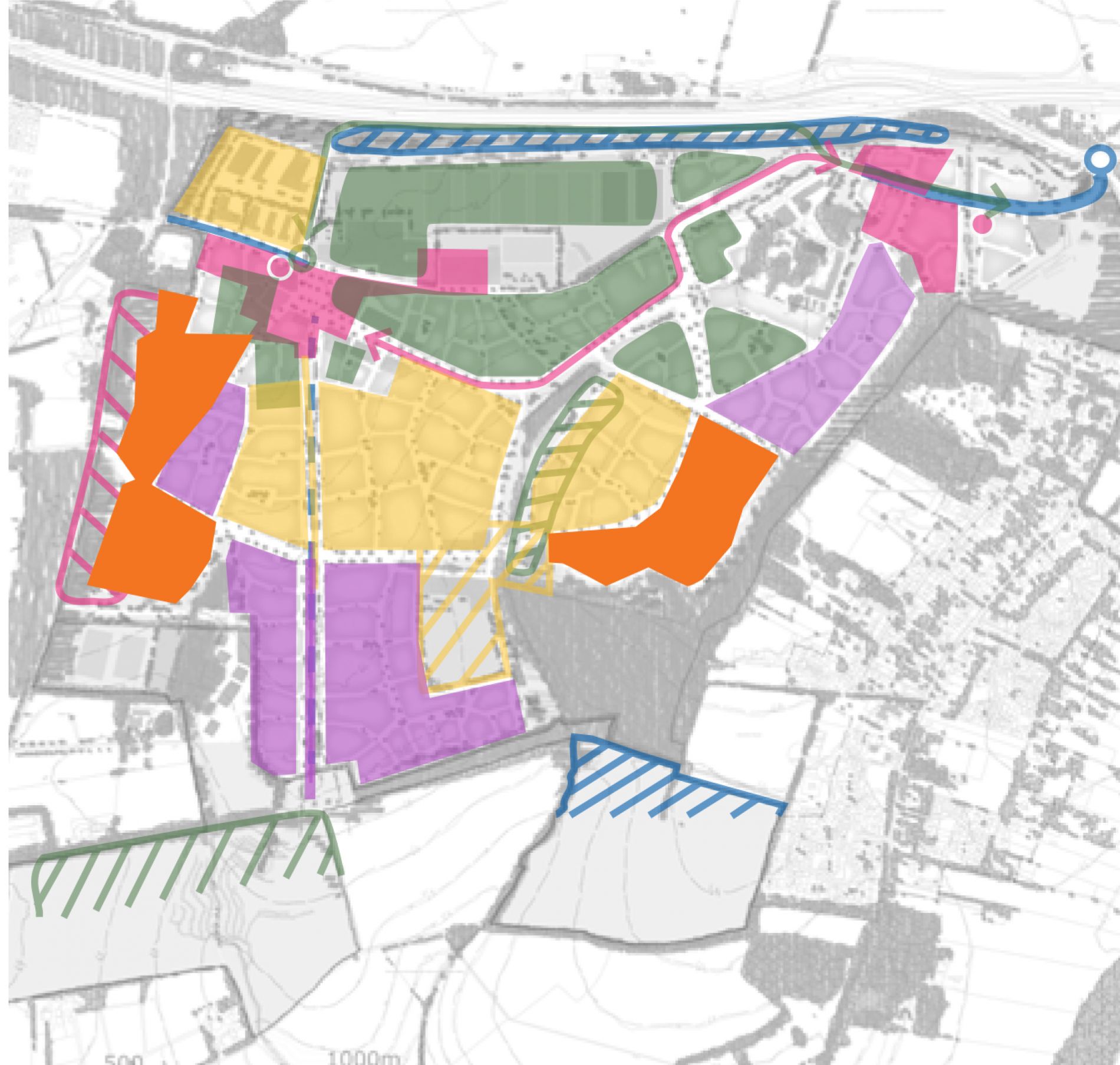 Bourn Airfield, near Cambridge. — Rummey design